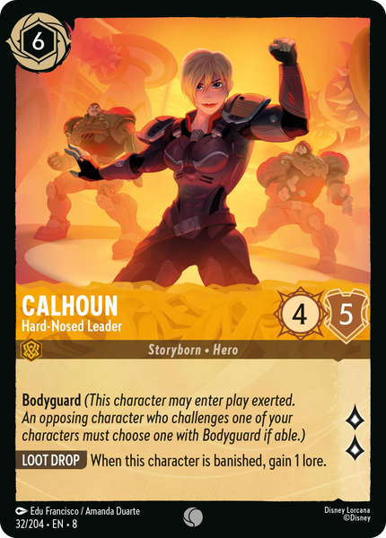 8ROF-032, C, Calhoun - Hard‐Nosed Leader – Kai of Cards