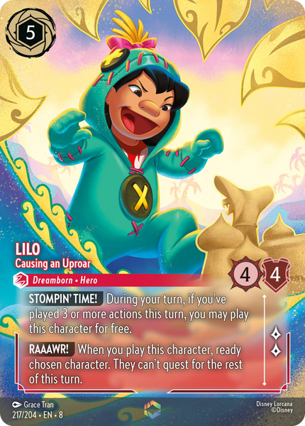8ROF-217, E, Lilo - Causing an Uproar – Kai of Cards