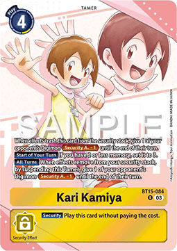 BT15-084, R, Kari Kamiya (Premium Heroines Alternate Art) – Kai of Cards