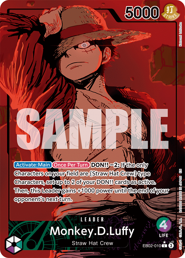 EB02-010, L, Monkey.D.Luffy (Alternate Art) – Kai of Cards