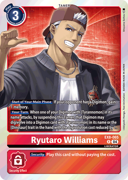 EX08-065, R, Ryutaro Williams – Kai of Cards