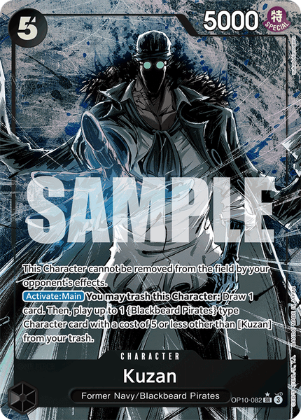 OP10-082, SR, Kuzan (Alternate Art) – Kai of Cards