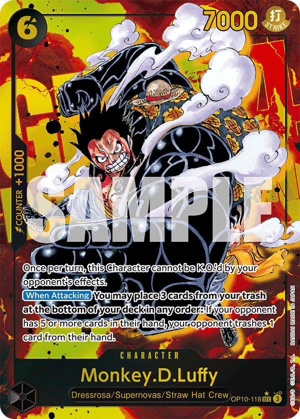 OP10-118, SEC, Monkey.D.Luffy (Alternate Art) – Kai of Cards