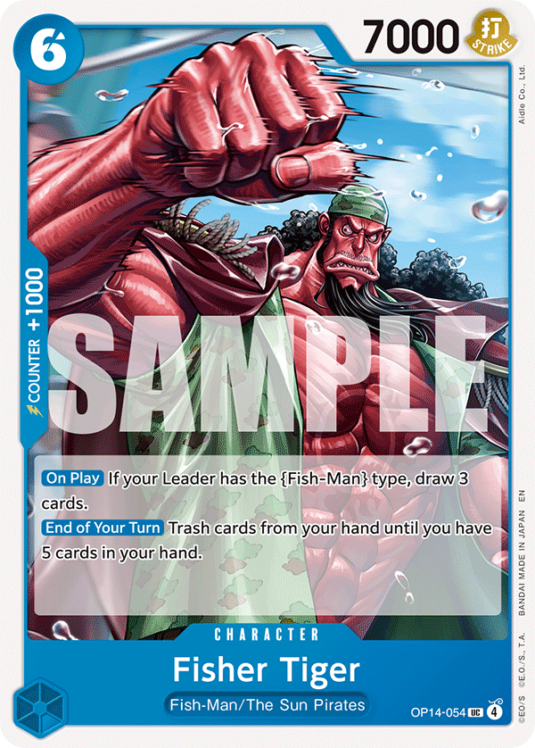 OP14-054, UC, Fisher Tiger – Kai of Cards