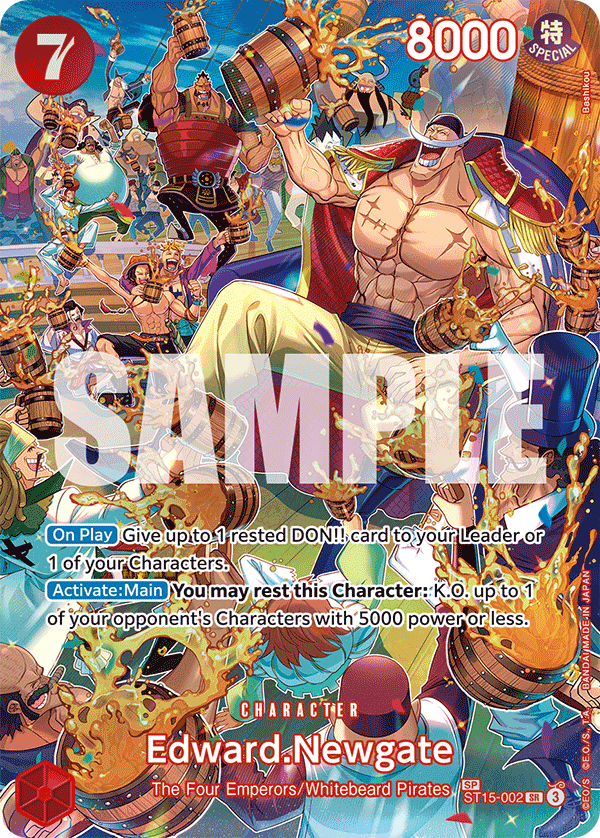 ST15-002, SR, Edward.Newgate (OP10 Special Rare) – Kai of Cards