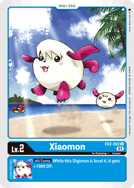 EX02-002 U, Xiaomon – Kai of Cards
